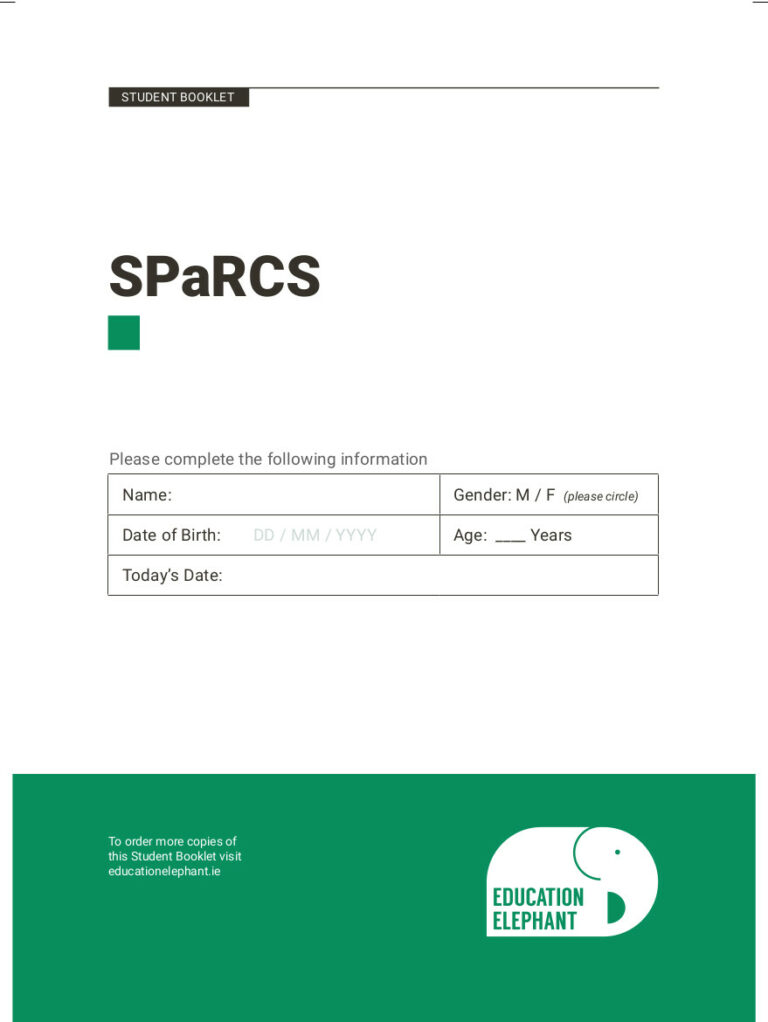 SPaRCS Response Books (pk 25) - Education Elephant